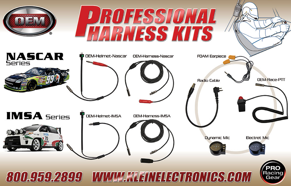 Helmet Microphone for NASCAR Series